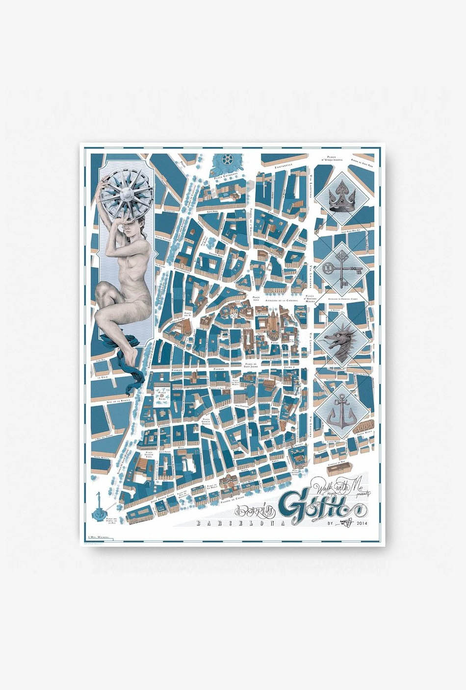 Mapa Barcelona-Gòtic - Kaotiko BCN Official Store